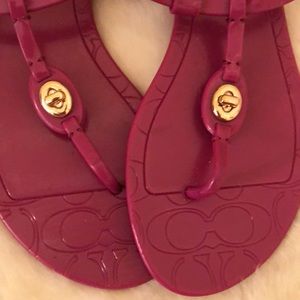 Coach | Shoes | Coach Pink Sandals 5 | Poshmark